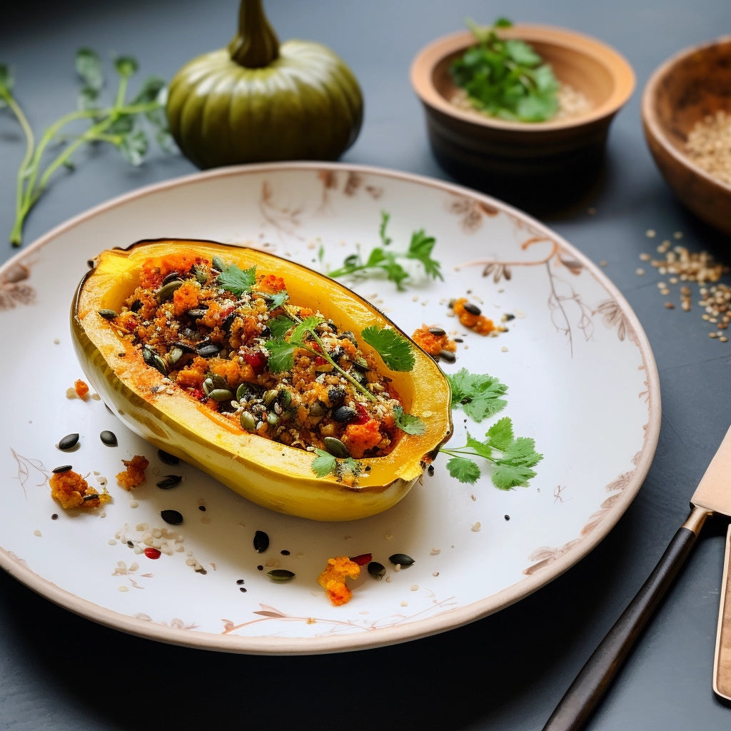 Mayan recipe: Stuffed Squash with Amaranth